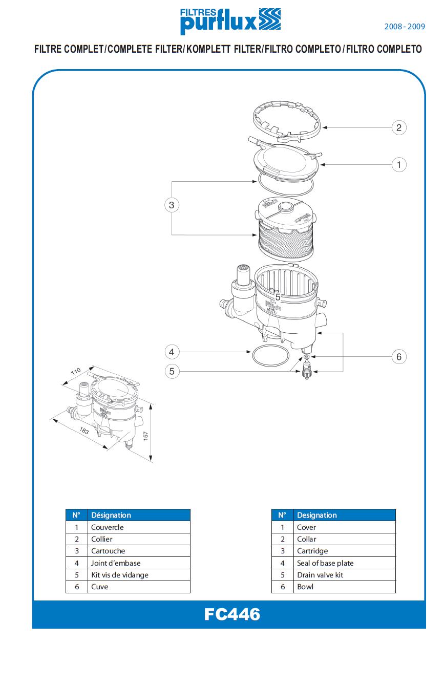 Filtre complet PURFLUX 9625224180 autodiesel13
